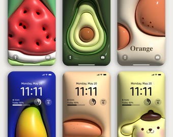 6 Cartoon 3D Smartphone 4k Wallpaper Bundle | Digital Download | Ios ...