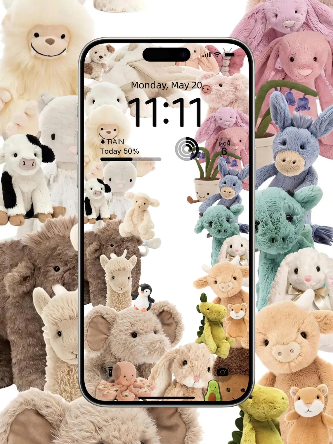 4 Jellycat Smartphone Wallpaper Bundle Ios & Android Wallpaper Home ...