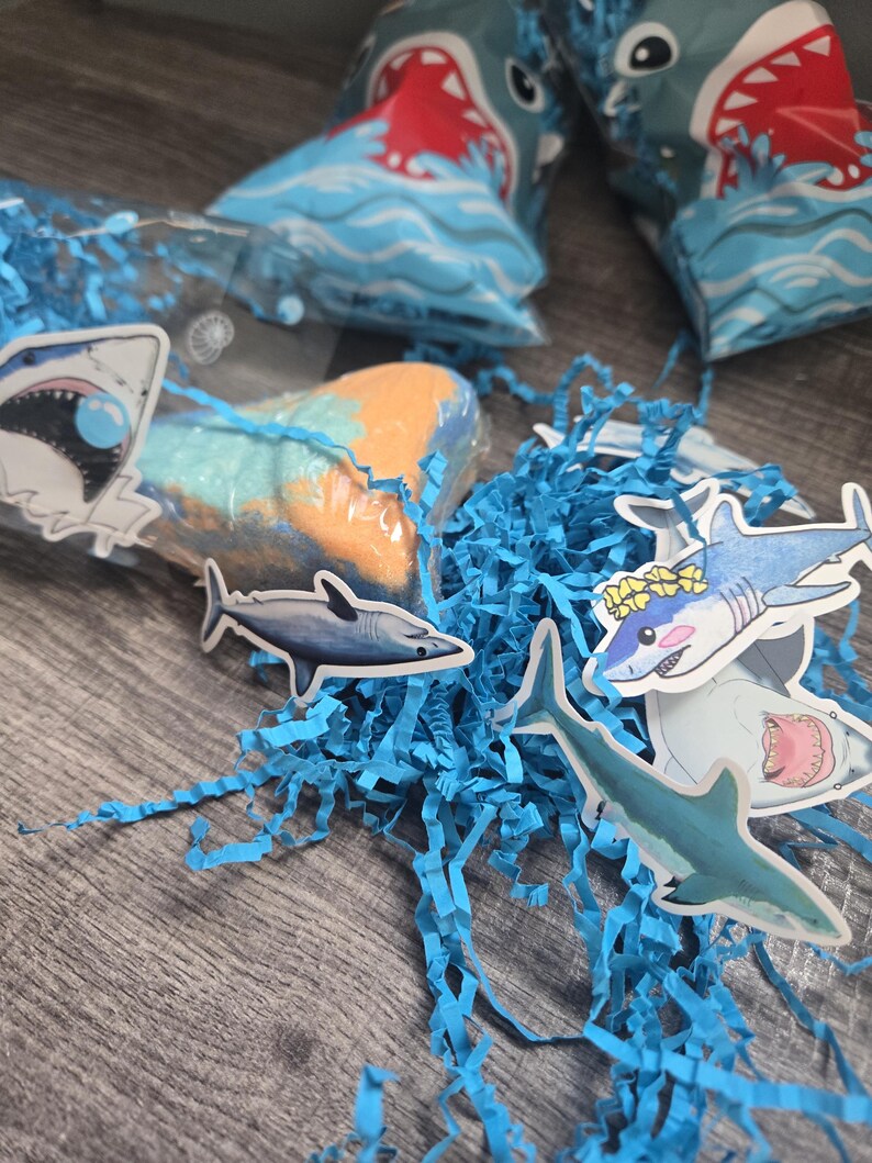 Shark Birthday Party Favors – Bulk Set of 6 Gifts | Shark Party Goodie ...