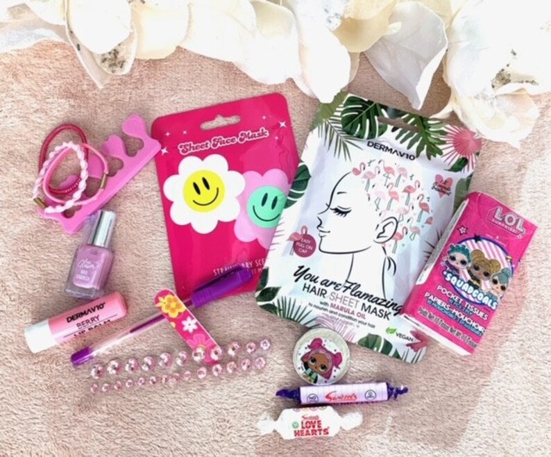 Girls Pink Pamper Pack. Return to School Treat or Party Bag. Sleepover ...