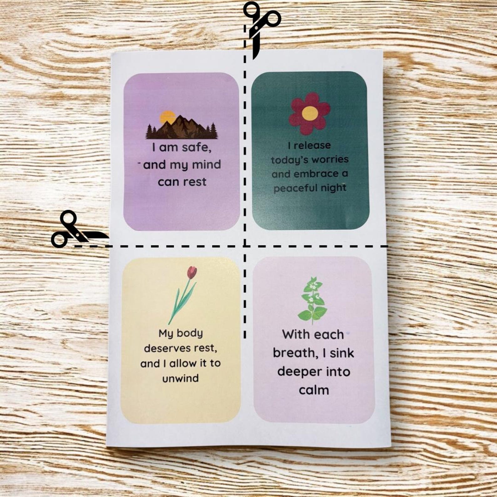 Printable Anxiety Affirmation Cards: Mindfulness Bundle for Social ...