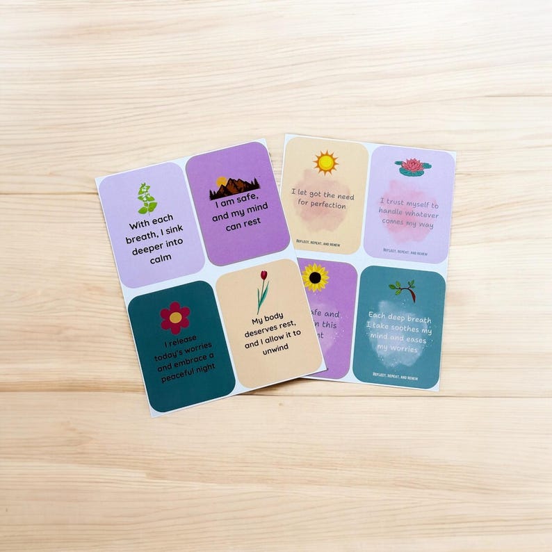 Printable Anxiety Affirmation Cards: Mindfulness Bundle for Social ...