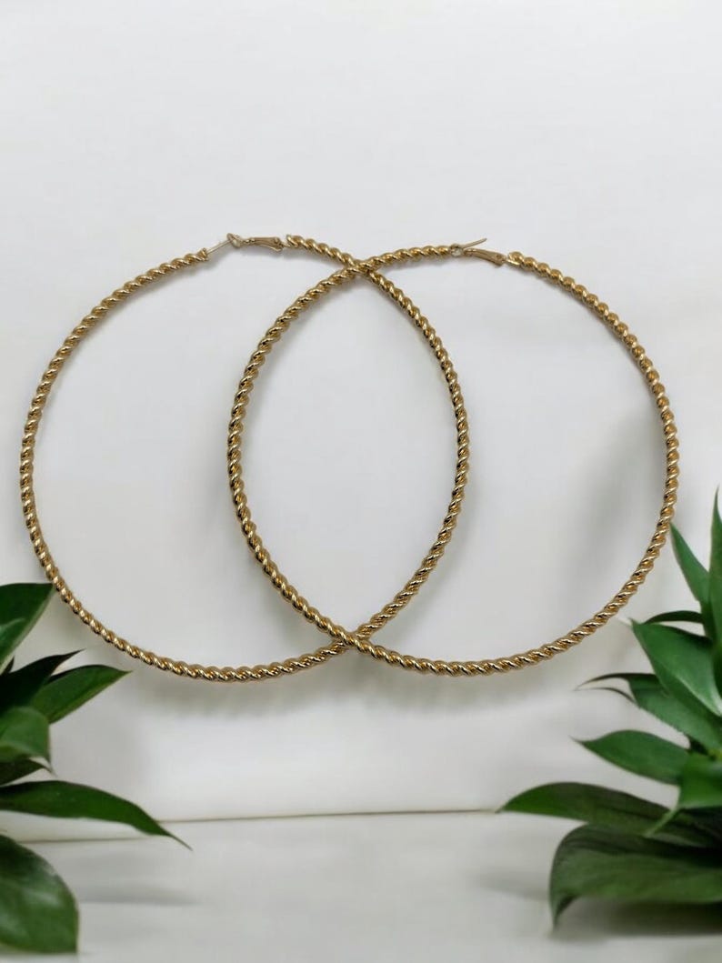 12cm Big Oversized Chunky Round Bold Fashion Statement Hoop Earrings - Etsy