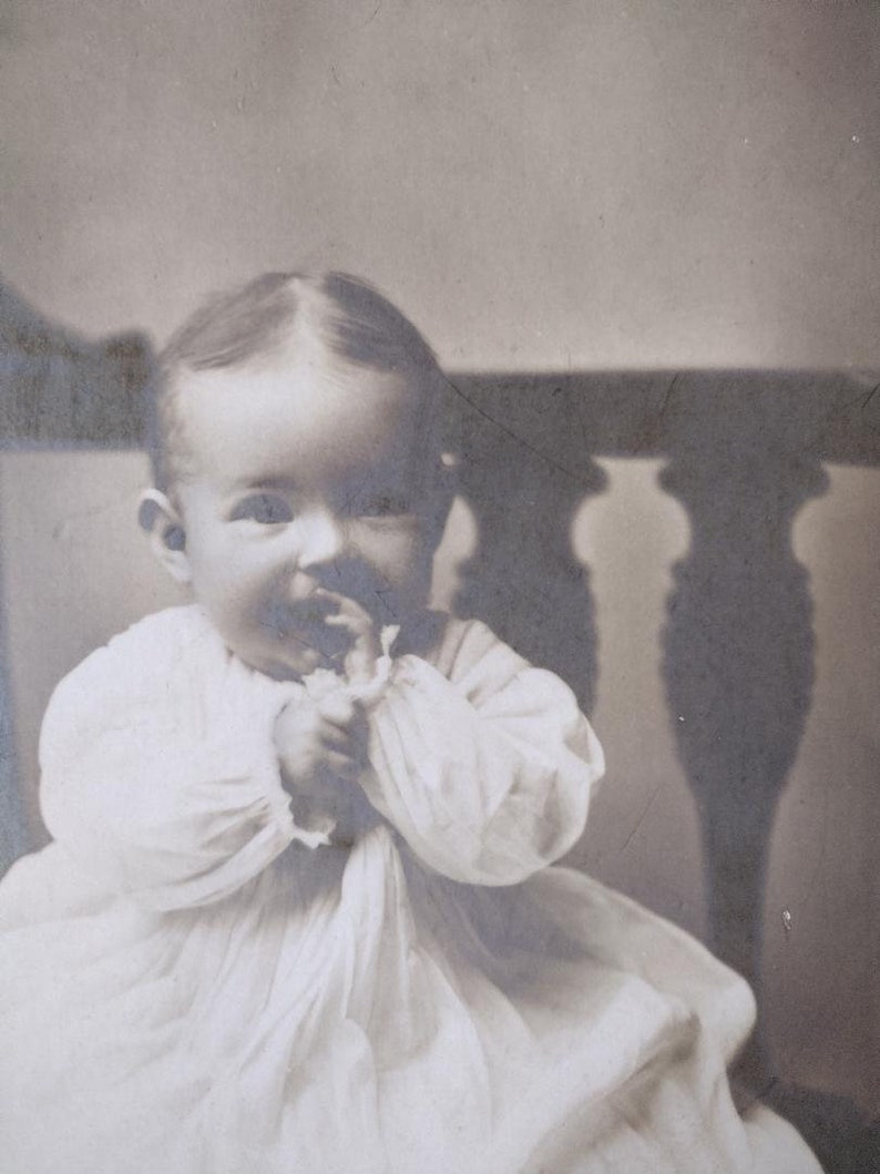 Antique Victorian/edwardian Era Cabinet Card Photograph of a Small Baby ...