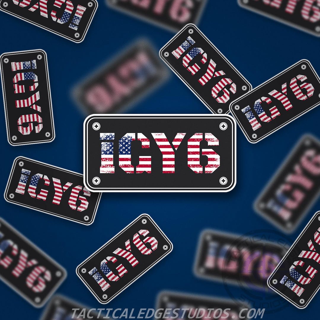 IGY6 America Flag Sticker - Etsy