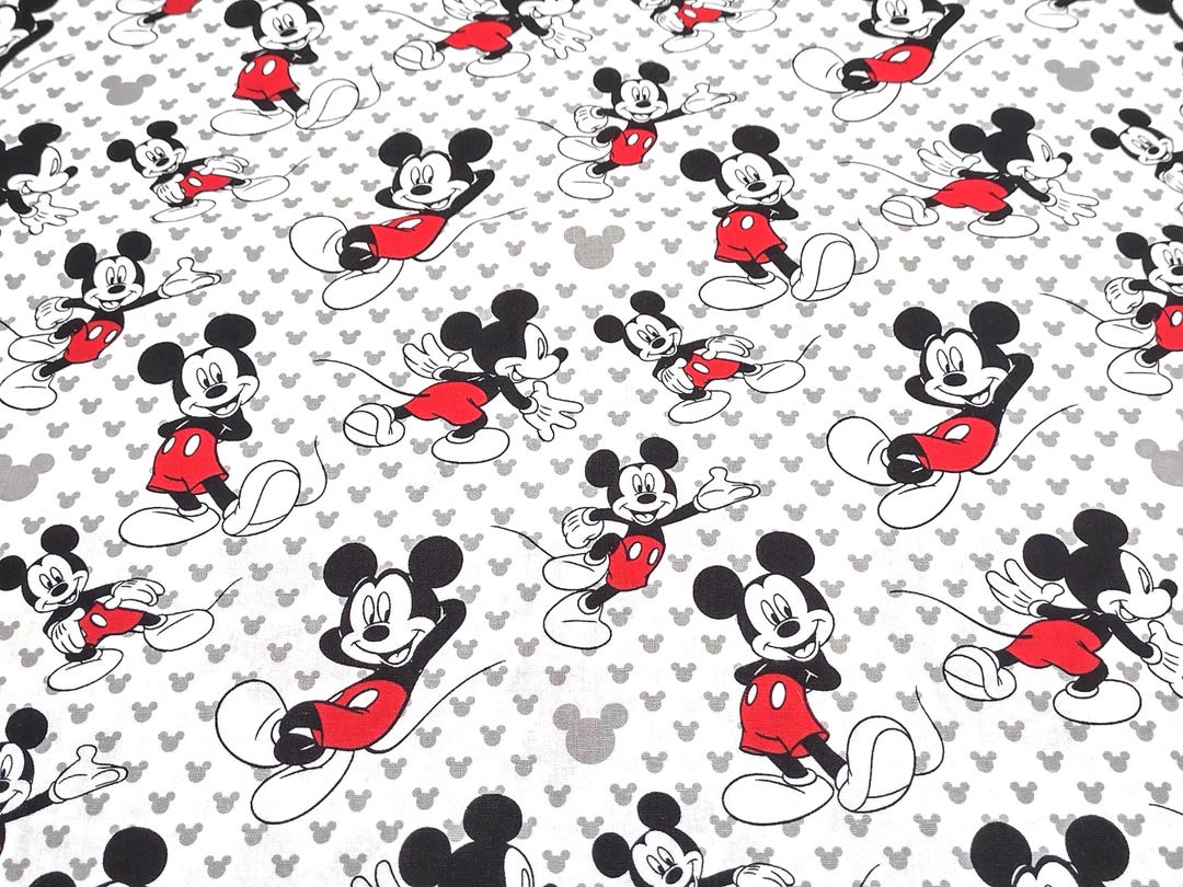 2 Yard Cut - Mickey Mouse Relaxed Fabric - Disney by Springscreative ...