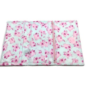 Happy Pigs Quilted Fabric Wallet: Trifold Women's Lightweight Wallet - Etsy