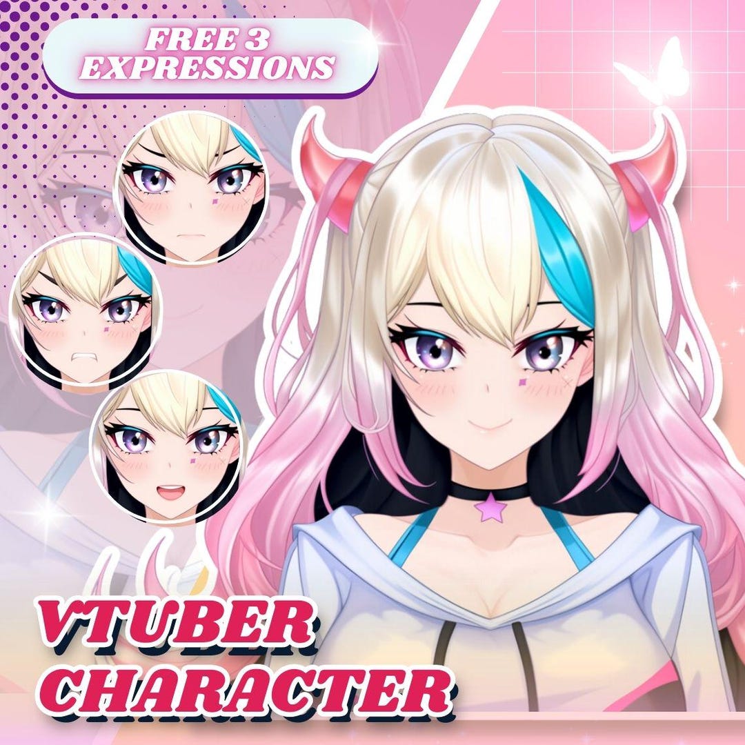 CUSTOM VTUBER Model Male or Female Live2d Model Live2d Vtuber ...