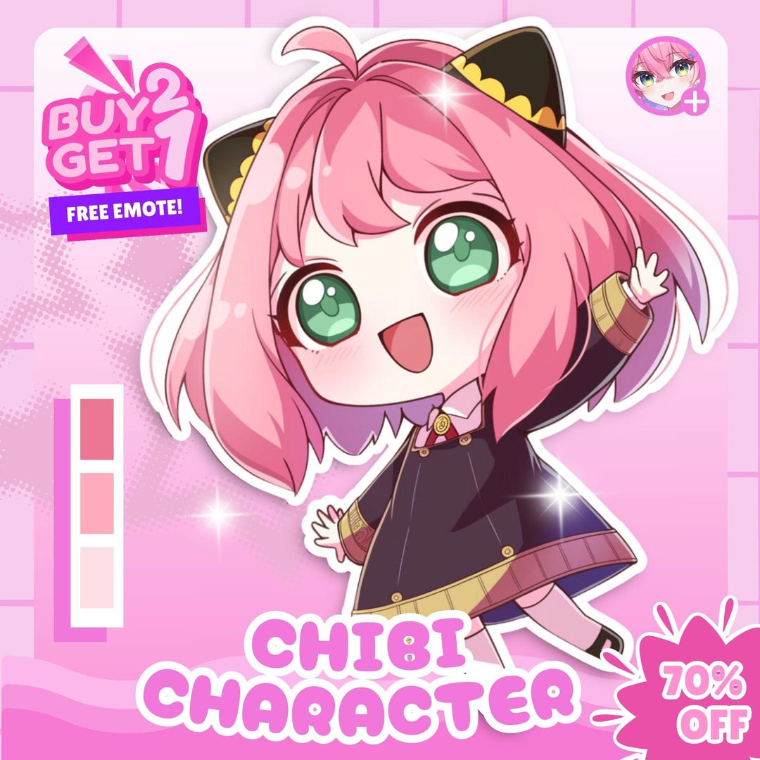 Custom Chibi Character |custom Chibi Commission, Chibi PFP, Couple ...
