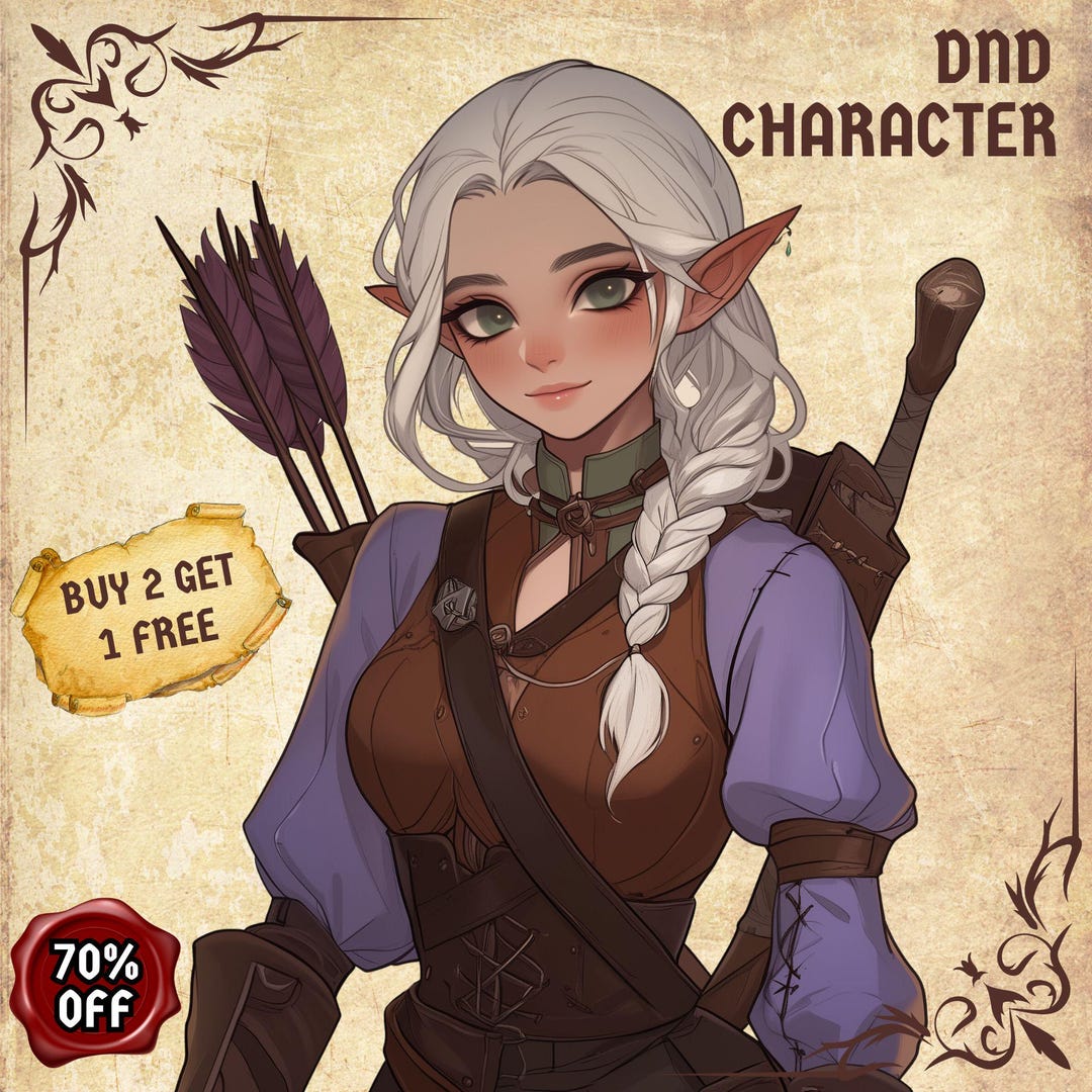 CUSTOM DND Character Dnd Character Commission Dungeons and Dragons Dnd ...