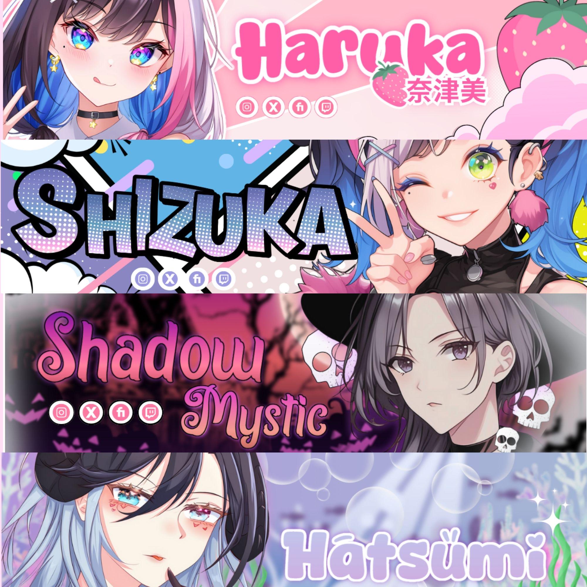 Custom Twitch Banner | Streaming Banner | Twitch Banner | Anime Banner ...