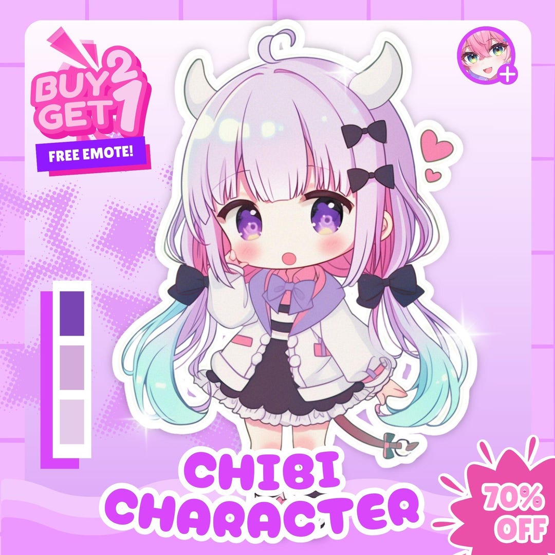 Custom Chibi Character | Chibi PFP, Custom Chibi Commission, Couple ...