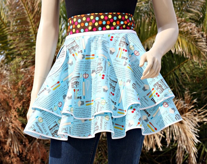 Apron Retro Baking Half Apron - Etsy