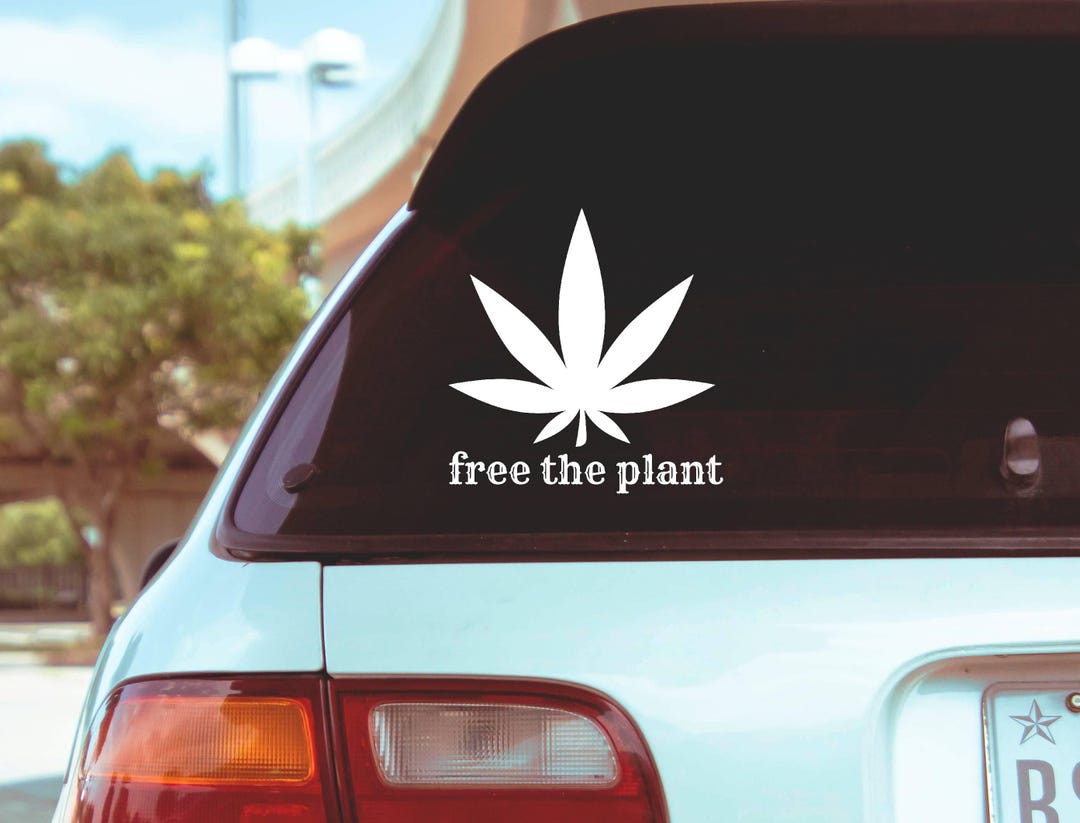 Free the Plant Cannabis Car Decal Weed Sticker Marijuana Decal Legalize ...