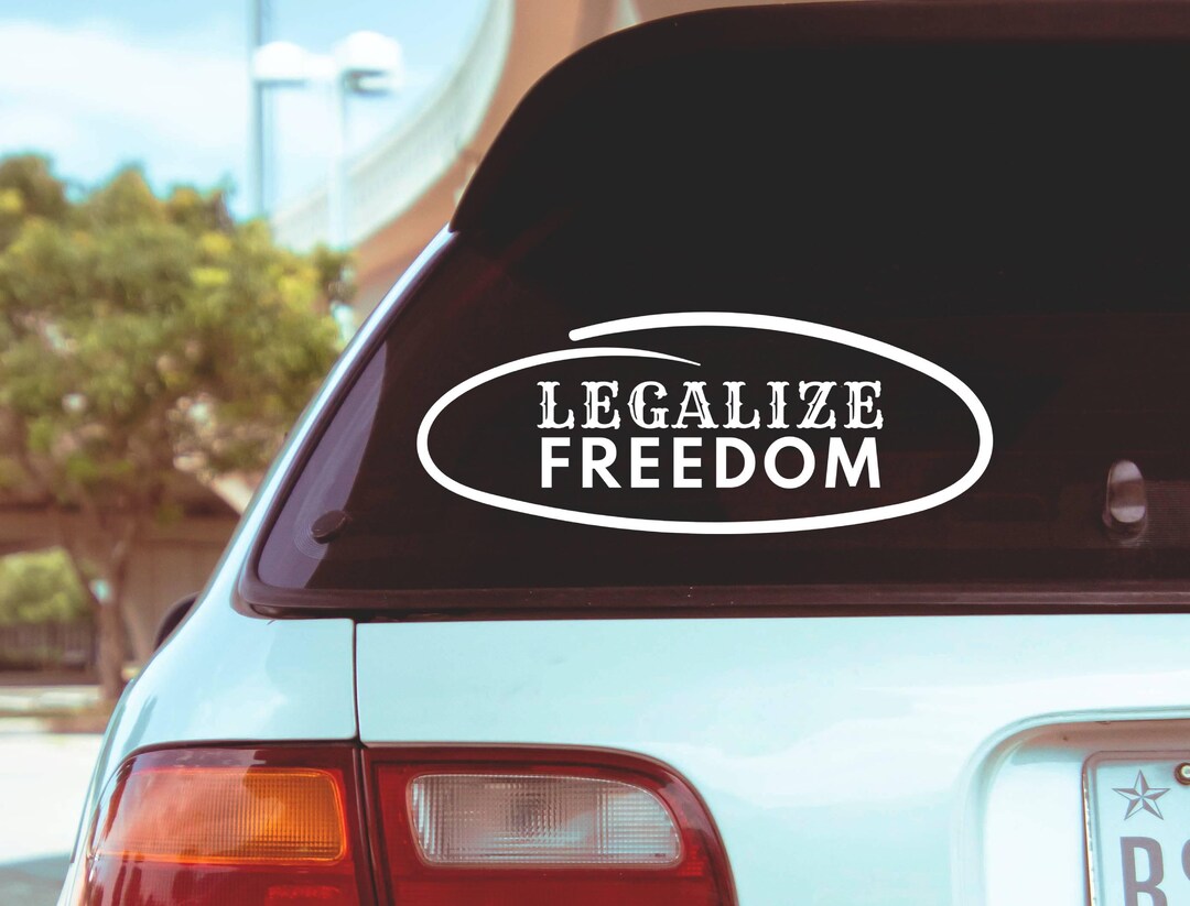 Legalize Freedom Car Decal Trump Bumper Sticker Vinyl Patriot Truth ...