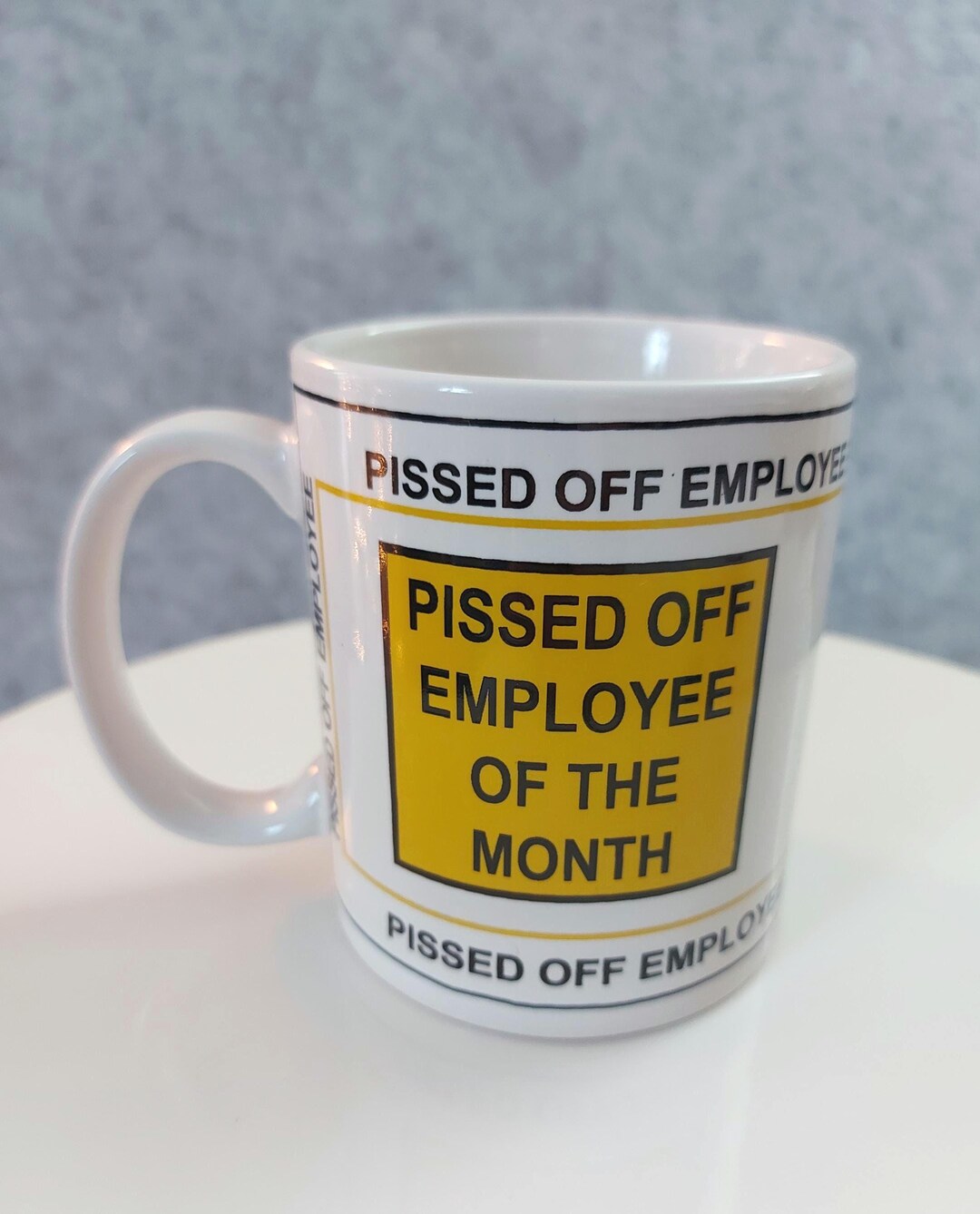 Pissed off Employee of the Month Coffee Mug Humerus Novelty Mug - Etsy