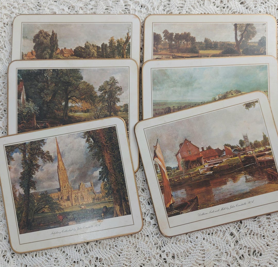 Set of 6 Clover Leaf Table Mats With Box England John Constable - Etsy