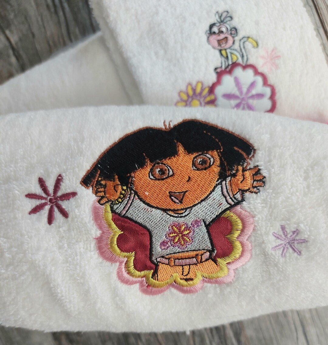 Dora the Explorer 2 Piece Bath Towel and Face Cloth Set - Etsy