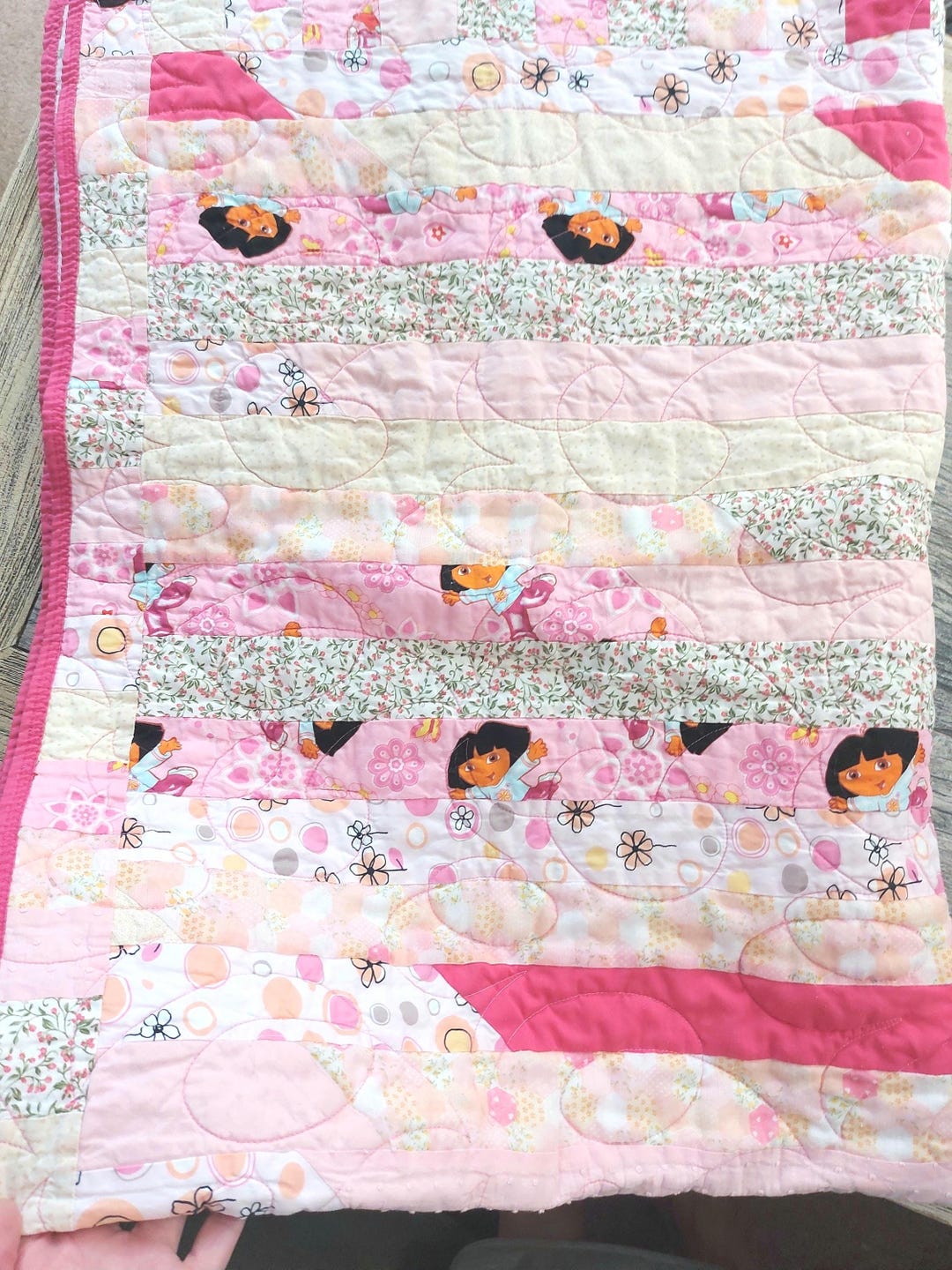 Handmade Dora the Explorer Quilt Blanket Nursery - Etsy