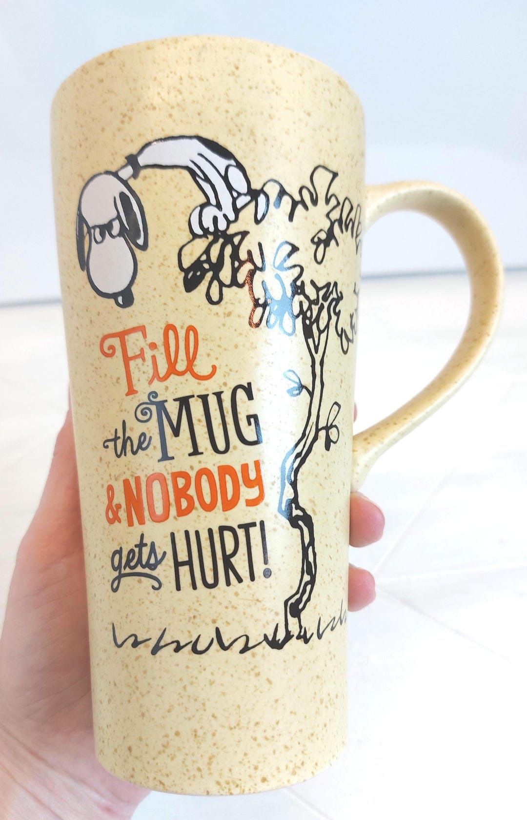 Hallmark Exclusive Peanuts Snoopy Tall Pottery Coffee Mug No Lid - Etsy