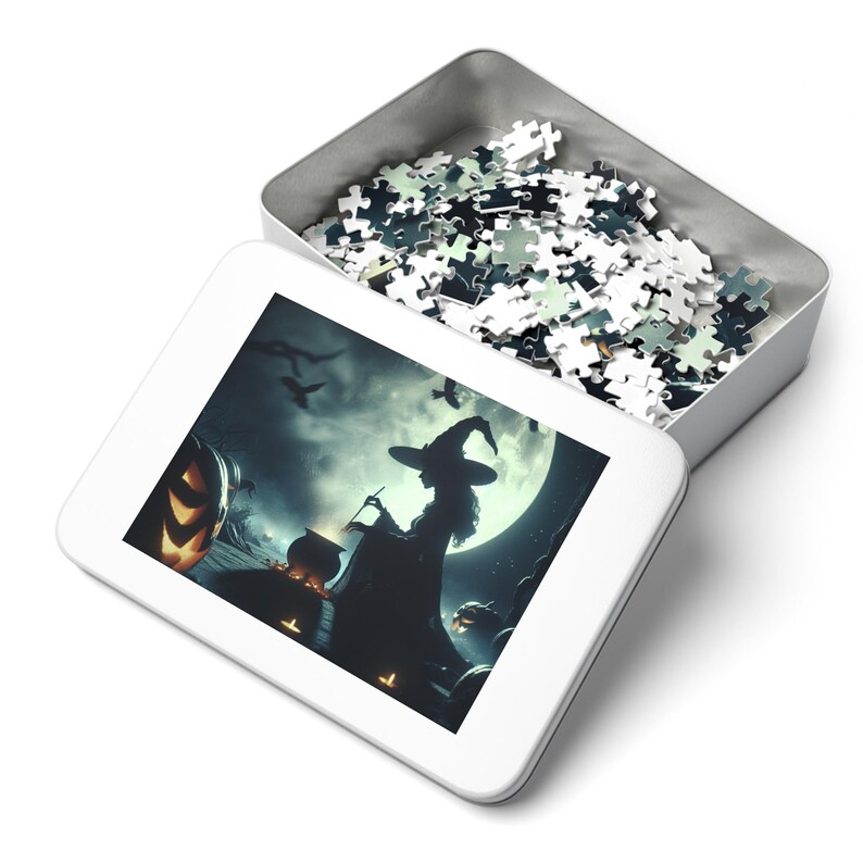 Halloween Witch Using the Magic Jigsaw Puzzle 30, 110, 252, 500,1000 ...