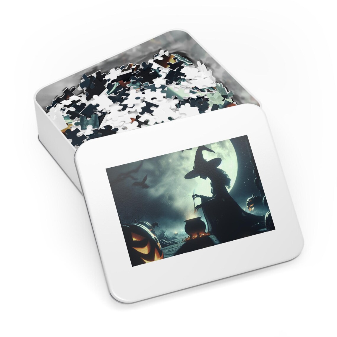 Halloween Witch Using the Magic Jigsaw Puzzle 30, 110, 252, 500,1000 ...