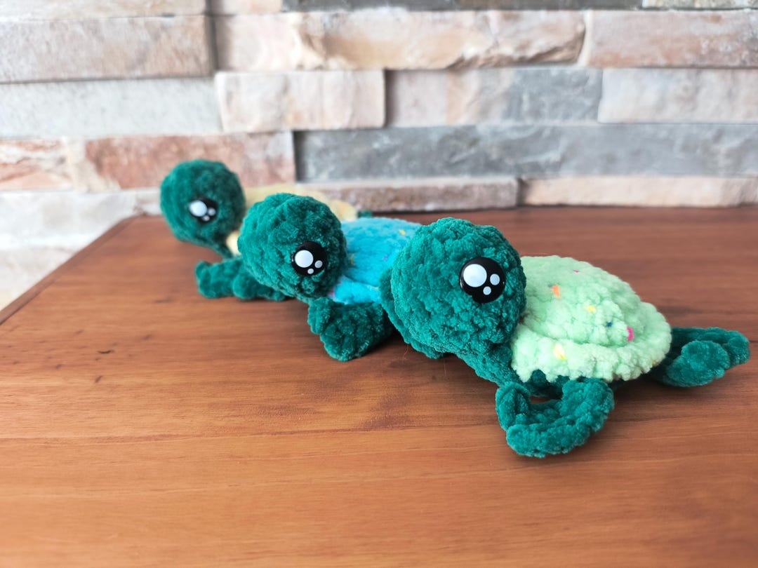 Confetti Sprinkle Sea Turtle Mini Crochet Handmade Plushie - Etsy