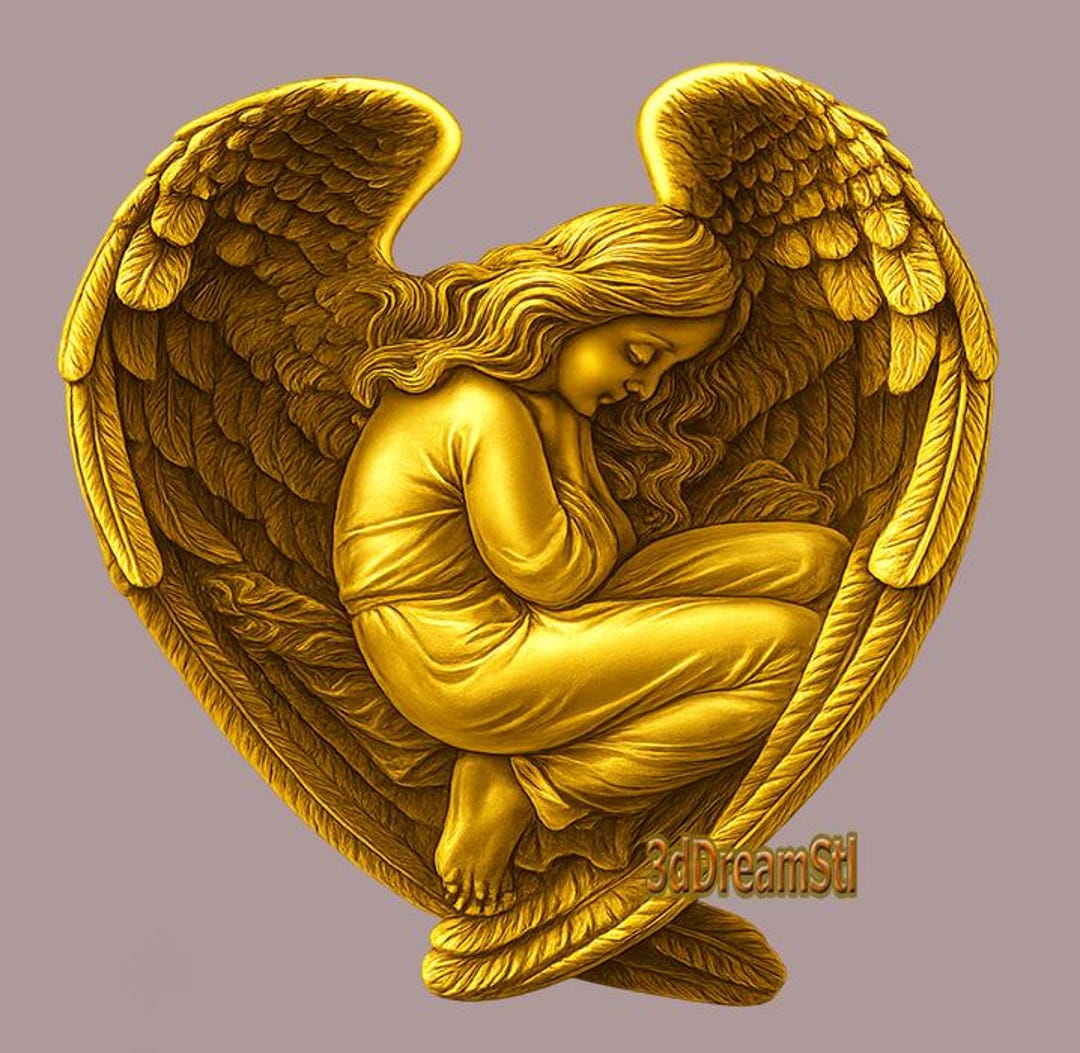 Angel Girl STL Model, CNC Router Engraver, Artcam, Aspire, Cnc Files ...