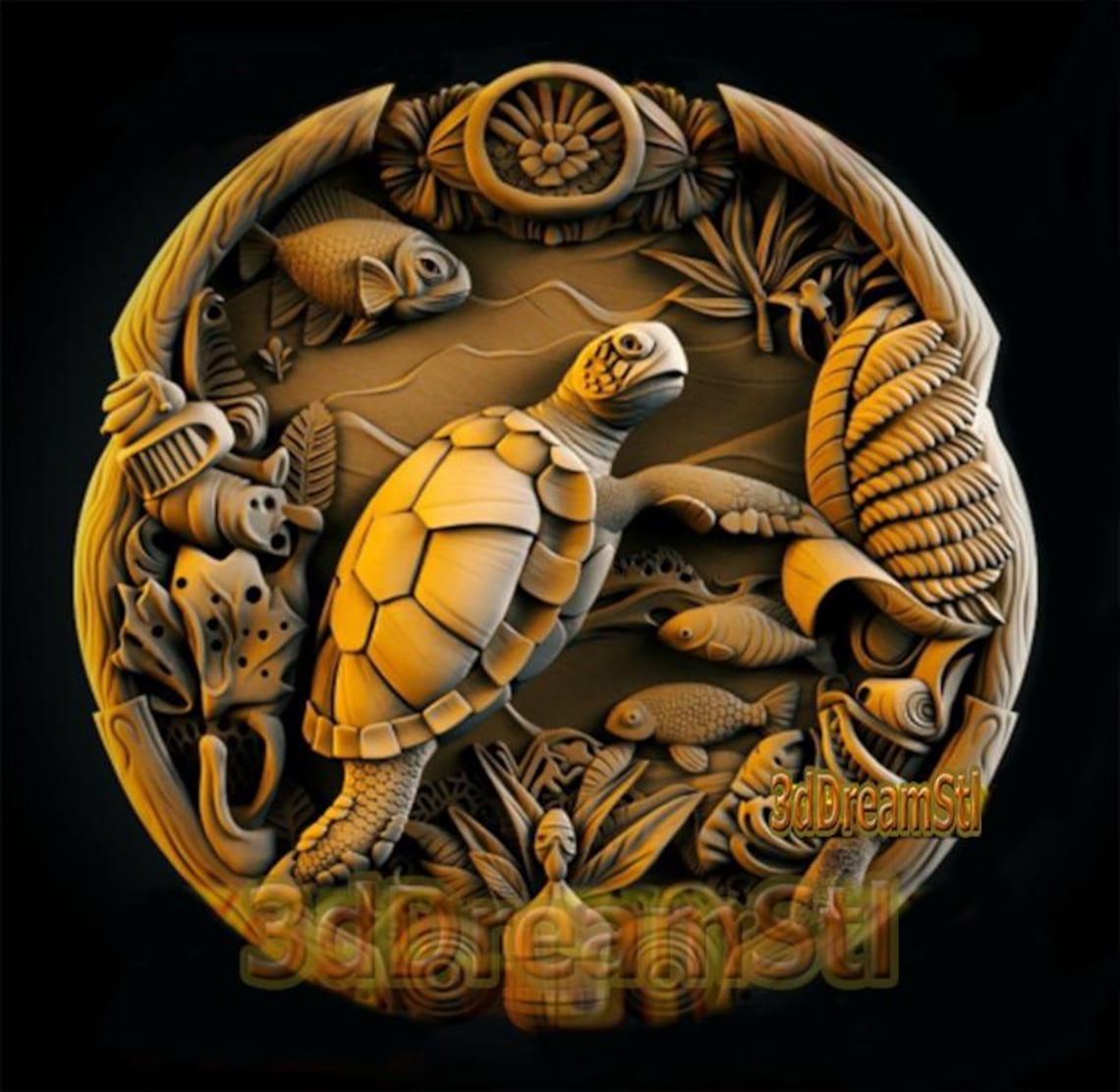 Turtle STL Model, CNC Router Engraver, Artcam, Aspire, Cnc Files, Wood ...