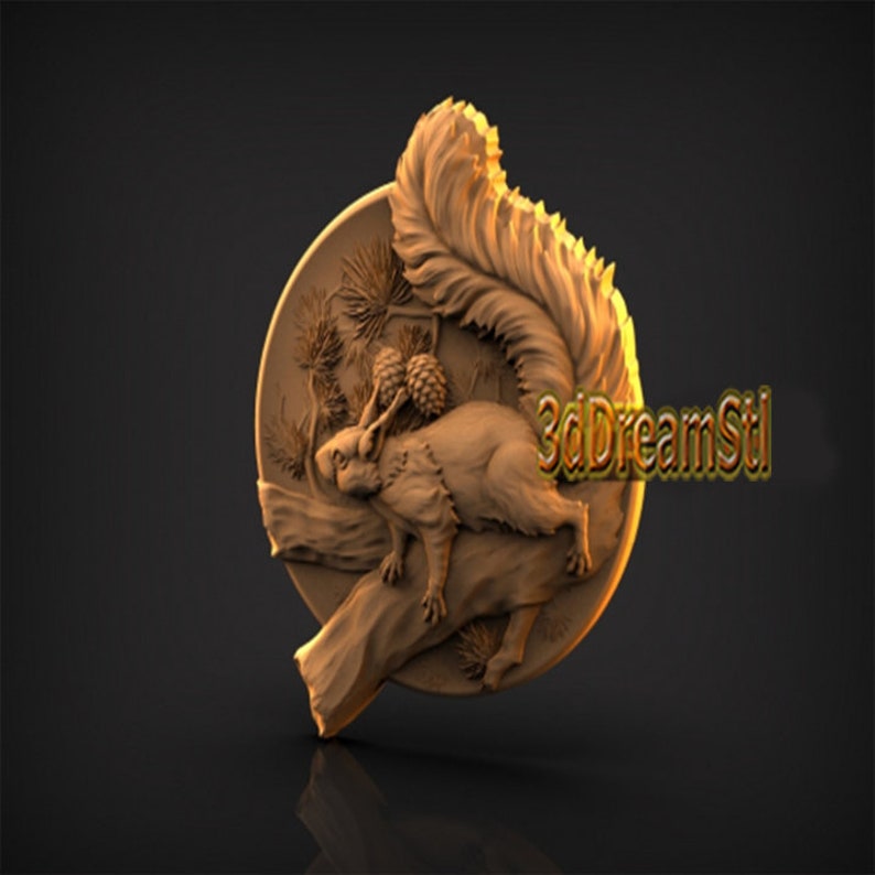 Squirrel STL Model, CNC Router Engraver, Artcam, Aspire, Cnc Files ...