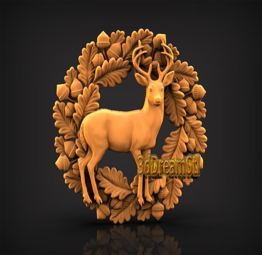 Deer STL Model, CNC Router Engraver, Artcam, Aspire, Cnc Files, Wood ...