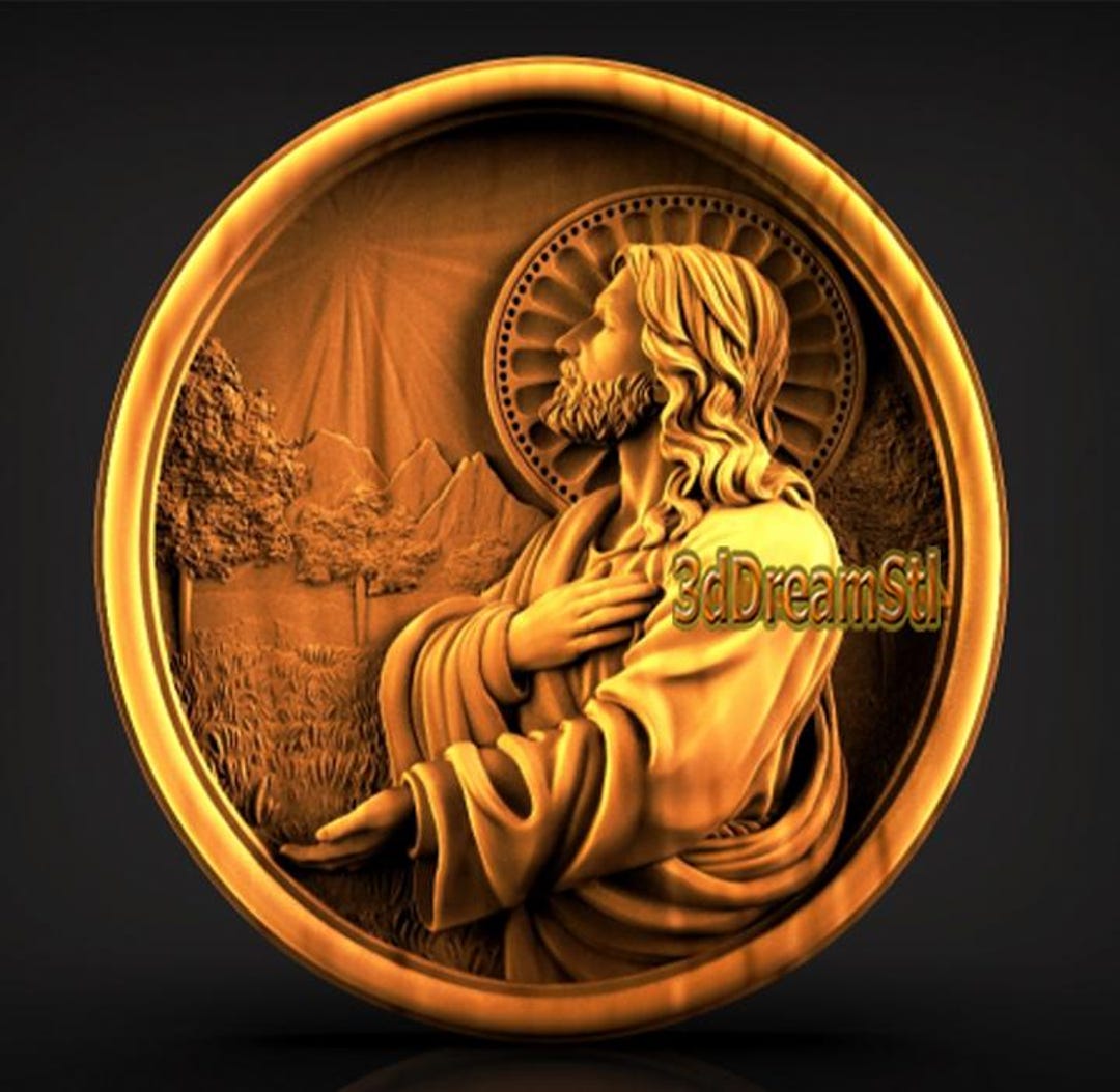 Jesus Prayer STL Model, CNC Router Engraver, Artcam, Aspire, CNC Files ...