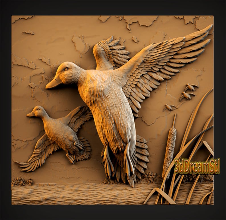 Ducks STL Model, CNC Router Engraver, Artcam, Aspire, Cnc Files, Wood ...