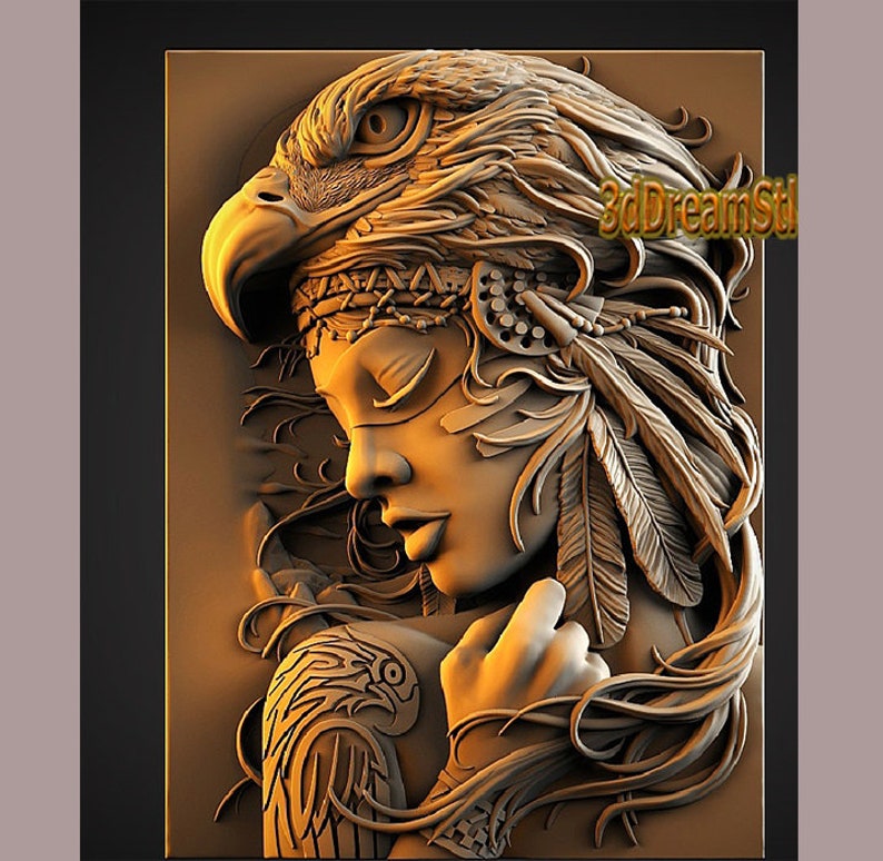 Indian Woman STL Model, CNC Router Engraver, Artcam, Aspire, Cnc Files ...