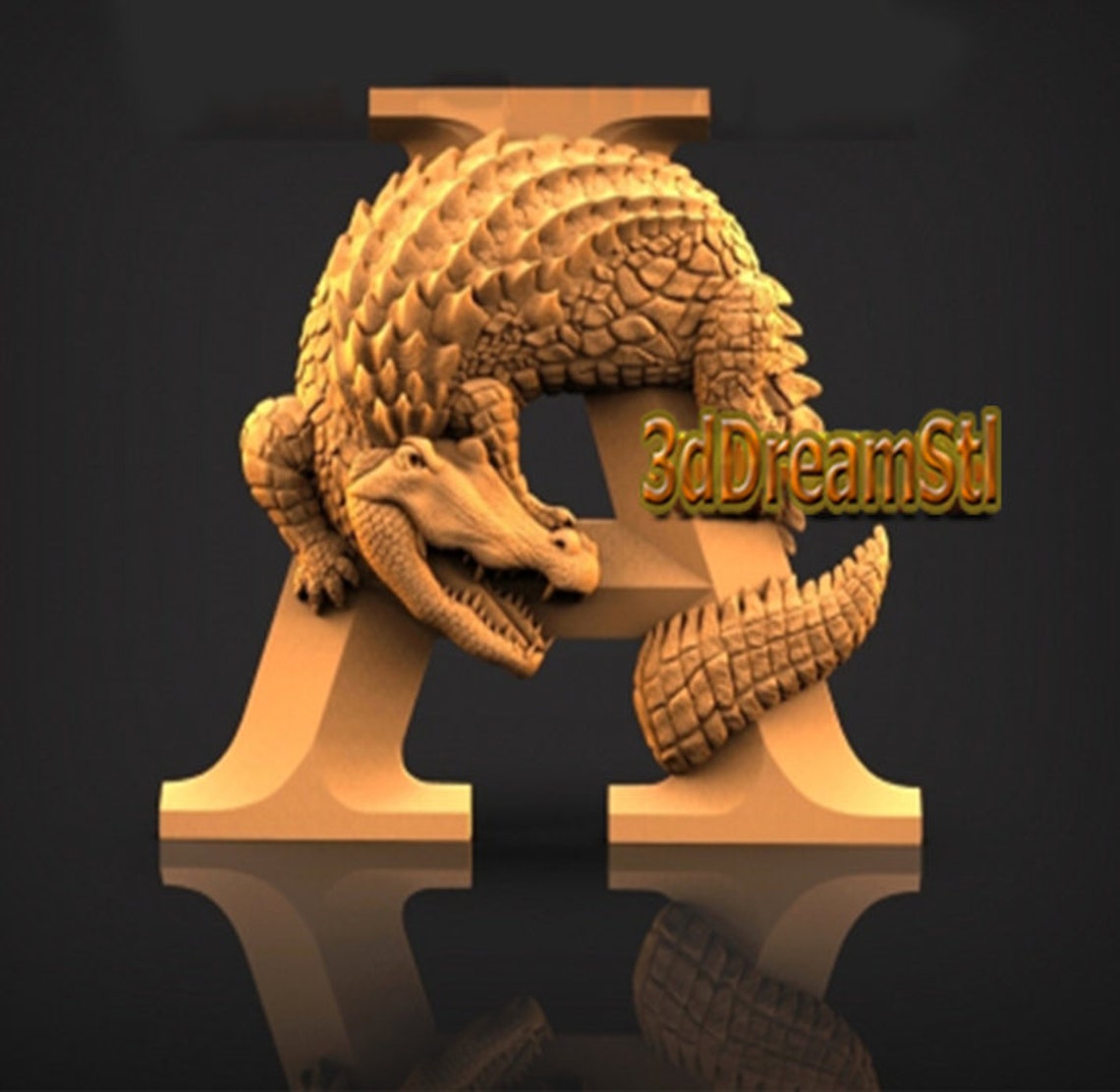 Alligator STL Model, CNC Router Engraver File - Etsy