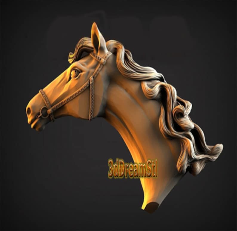 Horse STL Model, CNC Router Engraver, Artcam, Aspire, Cnc Files, Wood ...
