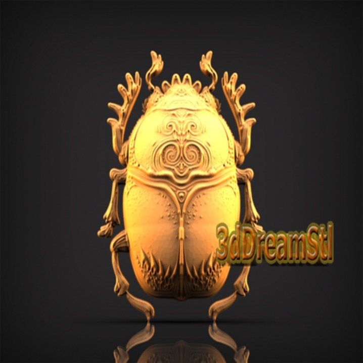 Beetle STL Model, CNC Router Engraver, Artcam, Aspire, Cnc Files, Wood ...
