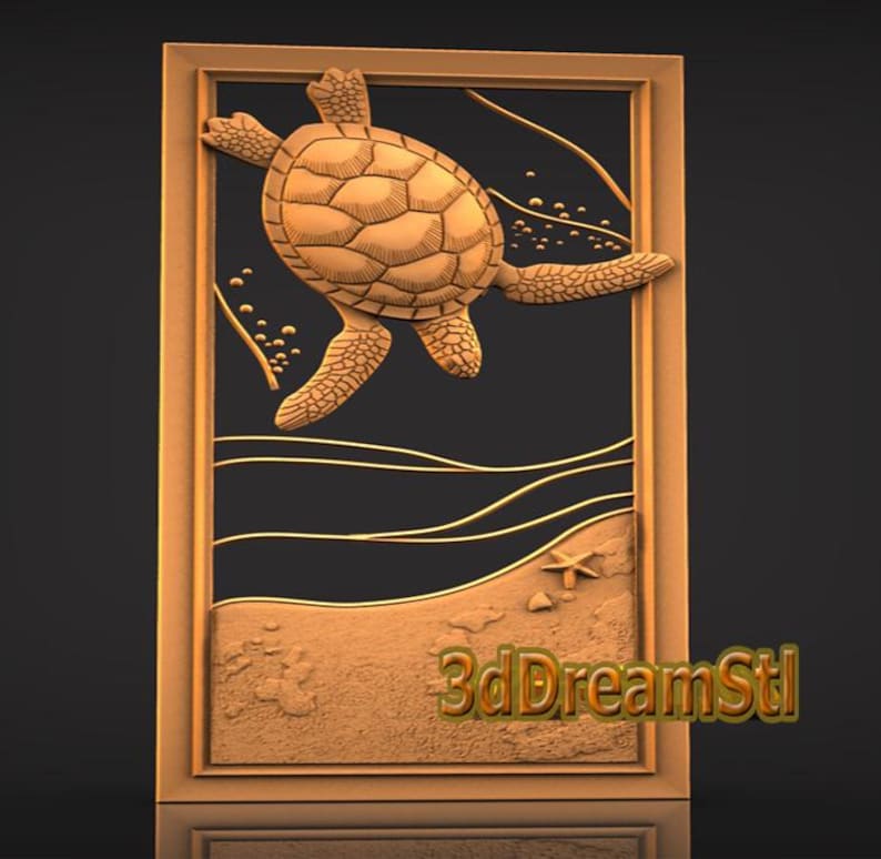 Turtle STL Model, CNC Router Engraver, Artcam, Aspire, Cnc Files, Wood ...