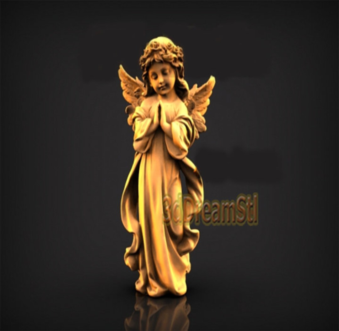Little Angel STL Model, CNC Router Engraver, Artcam, Aspire, Cnc Files ...
