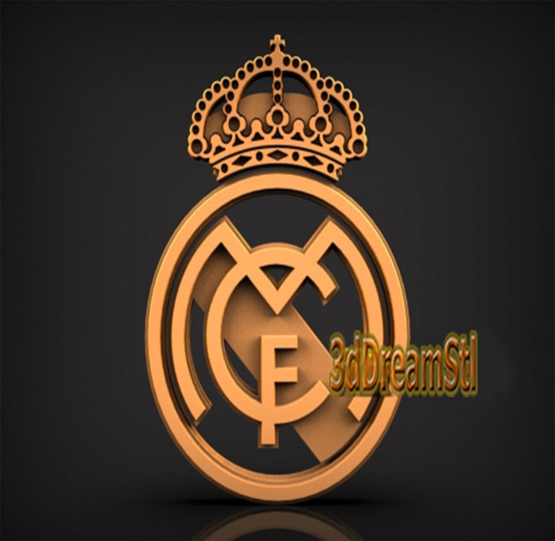 Football Club Emblem Madrid STL Model, CNC Router Engraver, Artcam ...