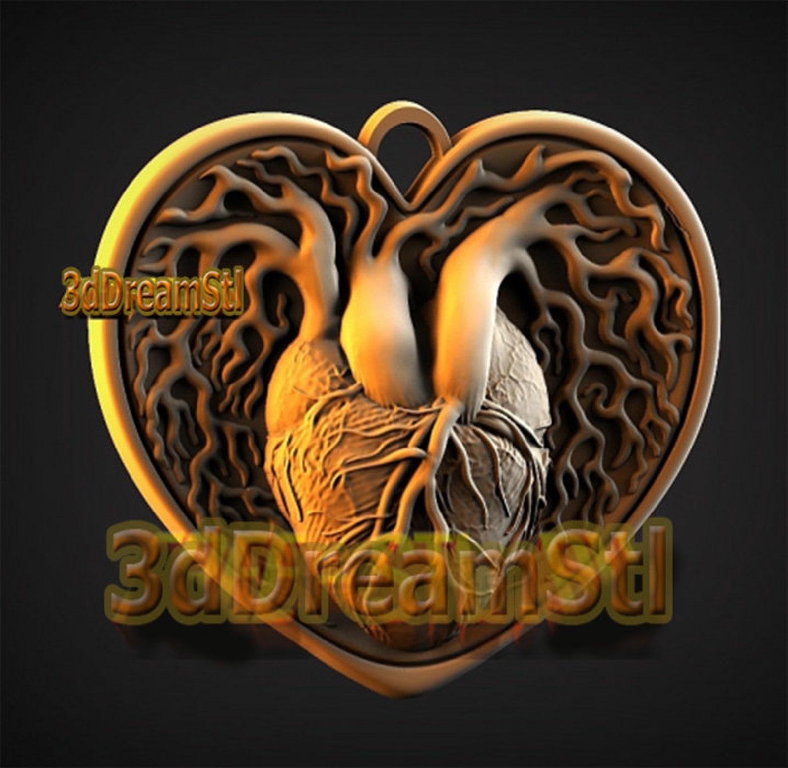 Heart STL Model, CNC Router Engraver Files (digital Download) - Etsy