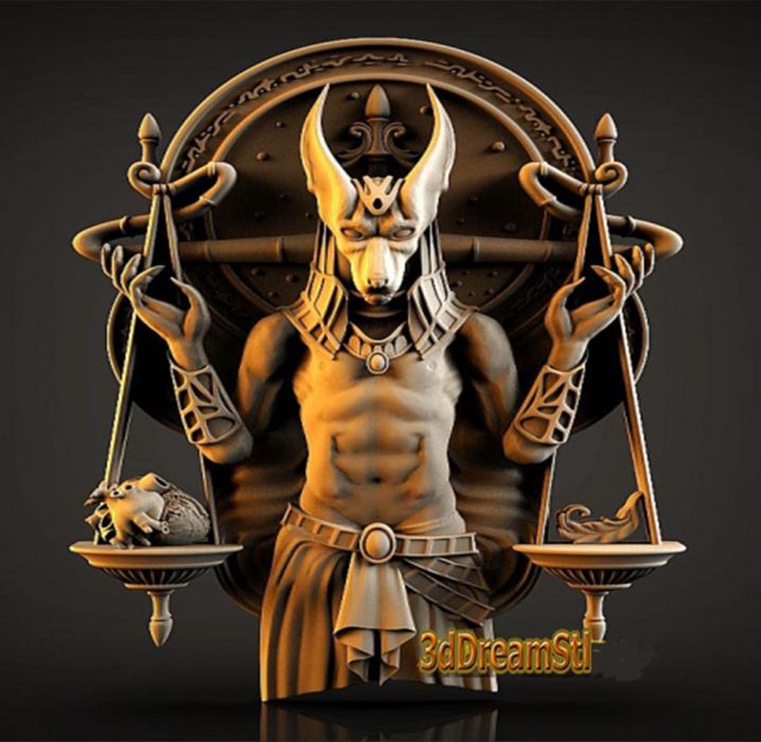 Anubis STL Model, CNC Router Engraver, Artcam, Aspire, Cnc Files, Wood ...
