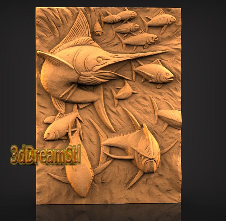 Swordfish STL Model, CNC Router Engraver, Artcam, Aspire, Cnc Files ...