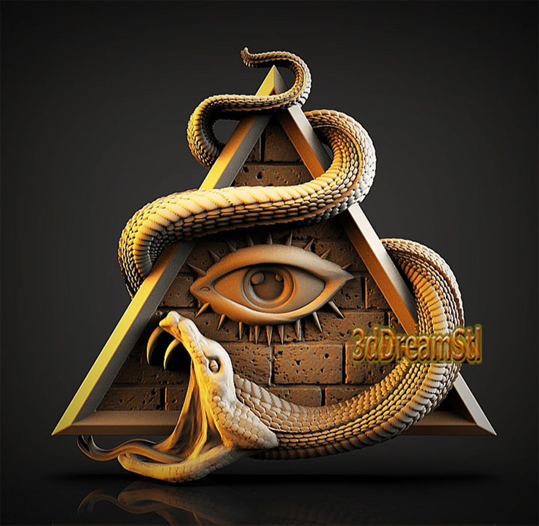 Snake Eye STL Model, CNC Router Engraver, Artcam, Aspire, Cnc Files ...