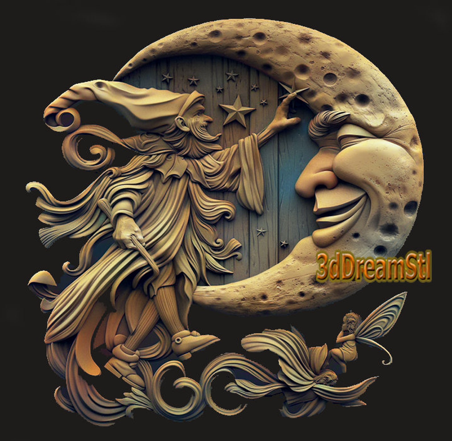 Magician STL Model, CNC Router Engraver, Artcam, Aspire, Cnc Files ...