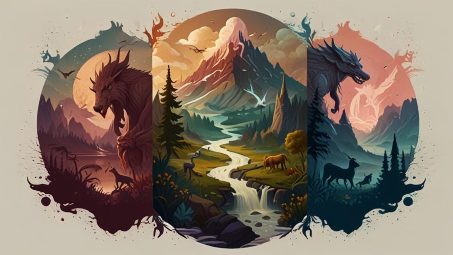Fantasy T-shirt Design Bundle! 100 Images of Art for Clothing, Computer ...