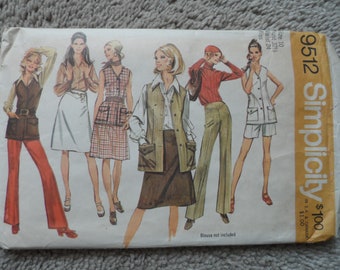 Simplicity 9512 Craft Supplies & Tools Sewing Patterns etna.com.pe