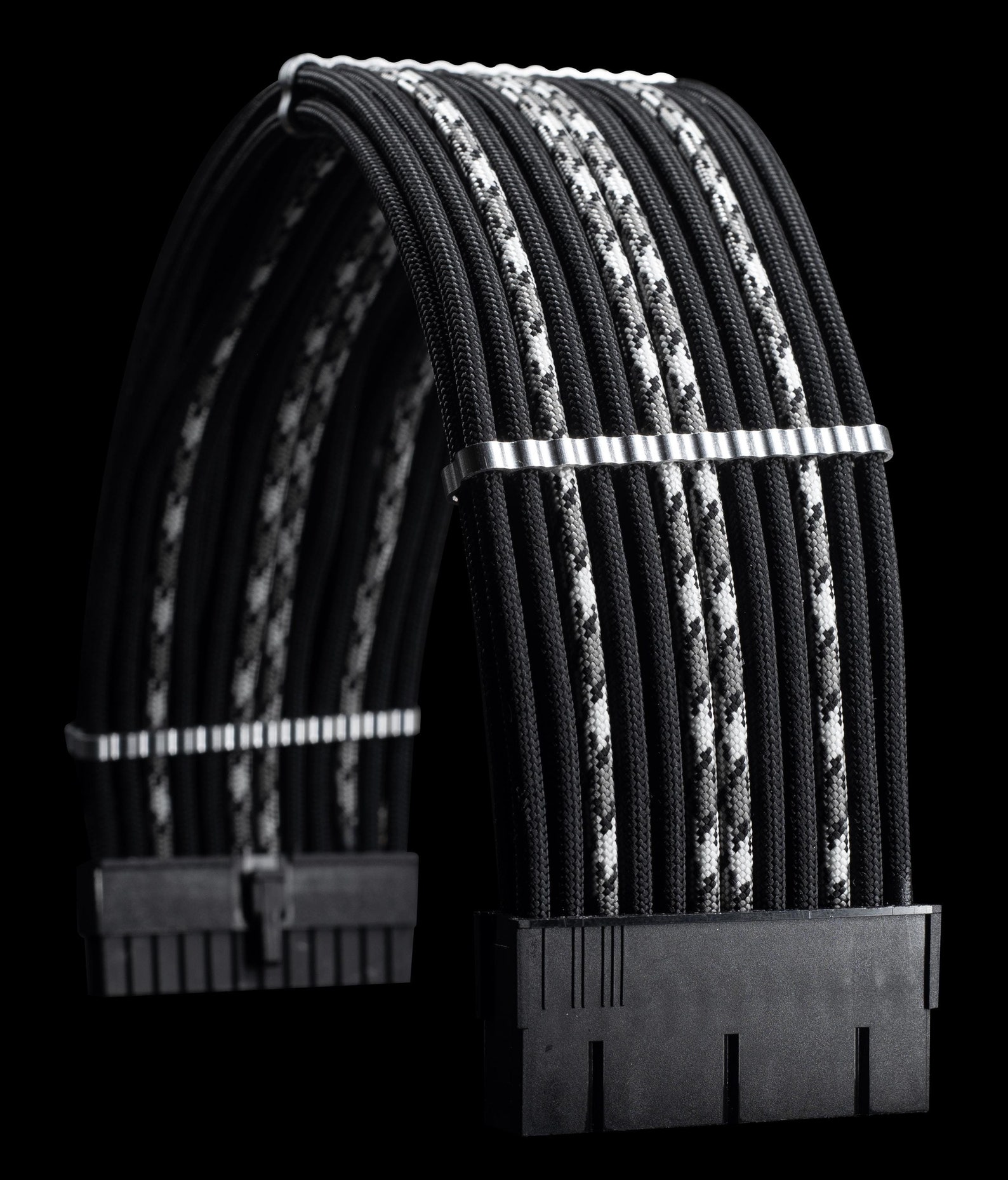 Black Custom Sleeved Cables Extension - Etsy