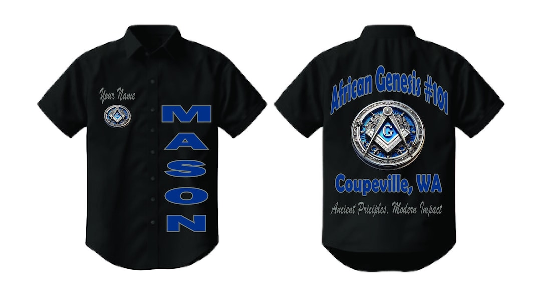 Master Mason Walking Shirt customize Masonic Shirt Square and Compass ...
