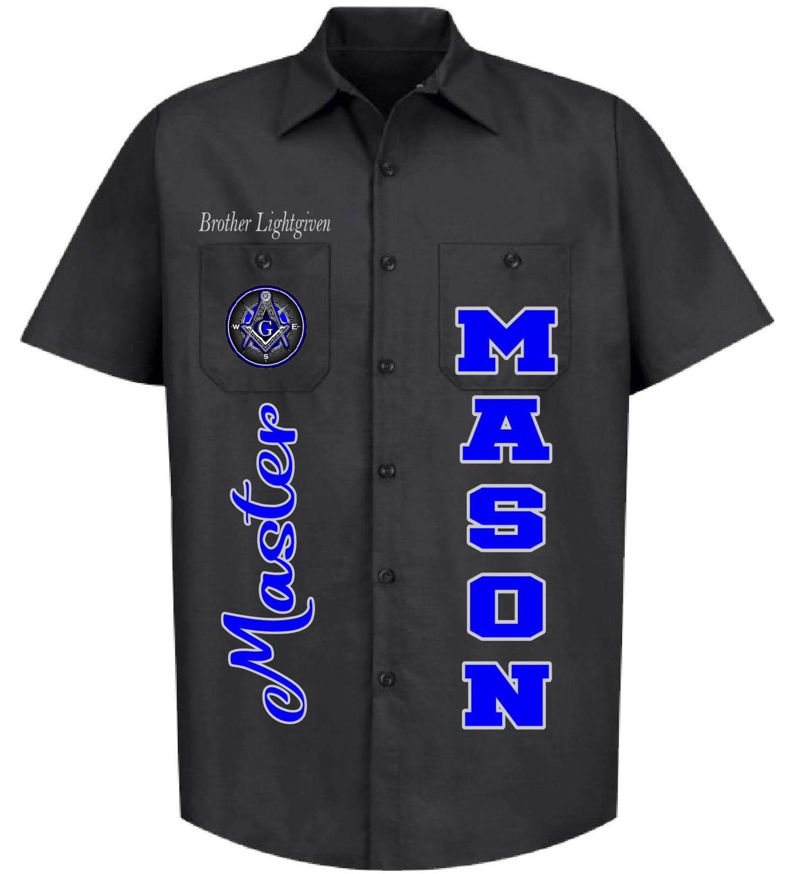 Master Mason Walking Shirt (customize) | Masonic Shirt | Square and ...